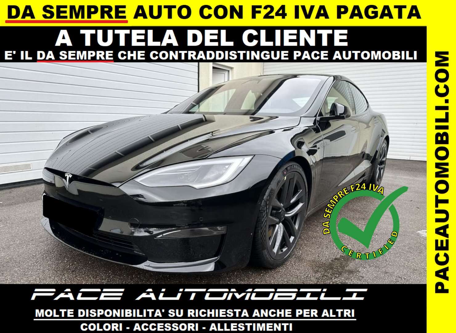 Tesla Model SPLAID AWD 750 KW LED KAMERA 360 PDC NAVI APP FULL