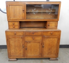 Credenza con alzata anni '60