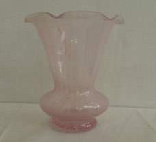 Vaso in vetro di Murano rosa