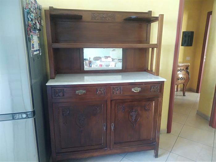 CREDENZA DECO' IN NOCE FINE 800