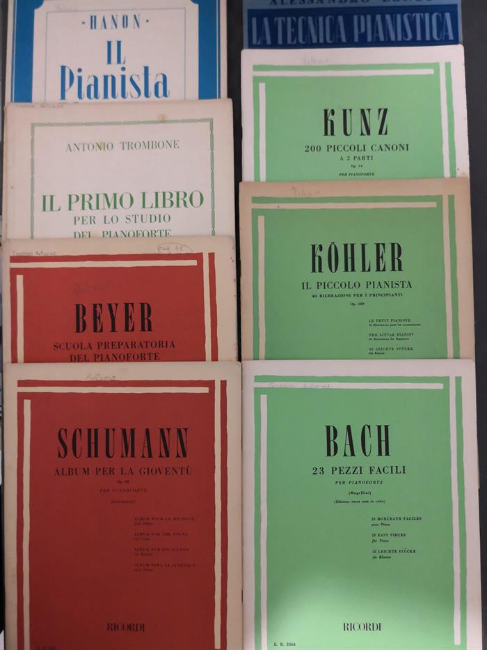 LIBRI PER STUDIO PIANOFORTE