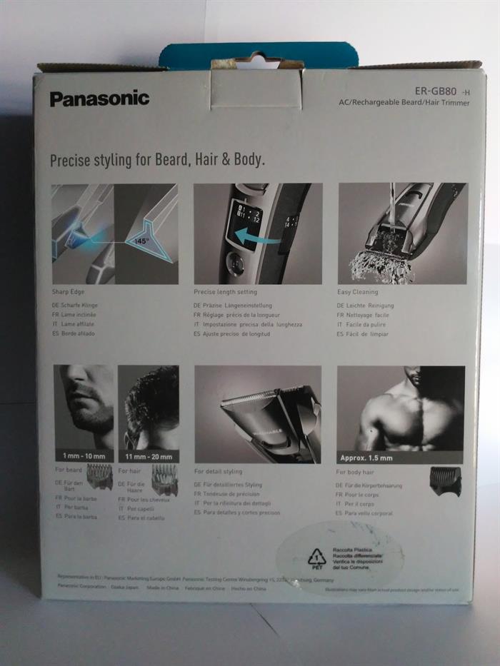 PANASONIC ER-GB80 RASOIO ELETTRICO LAVABILE