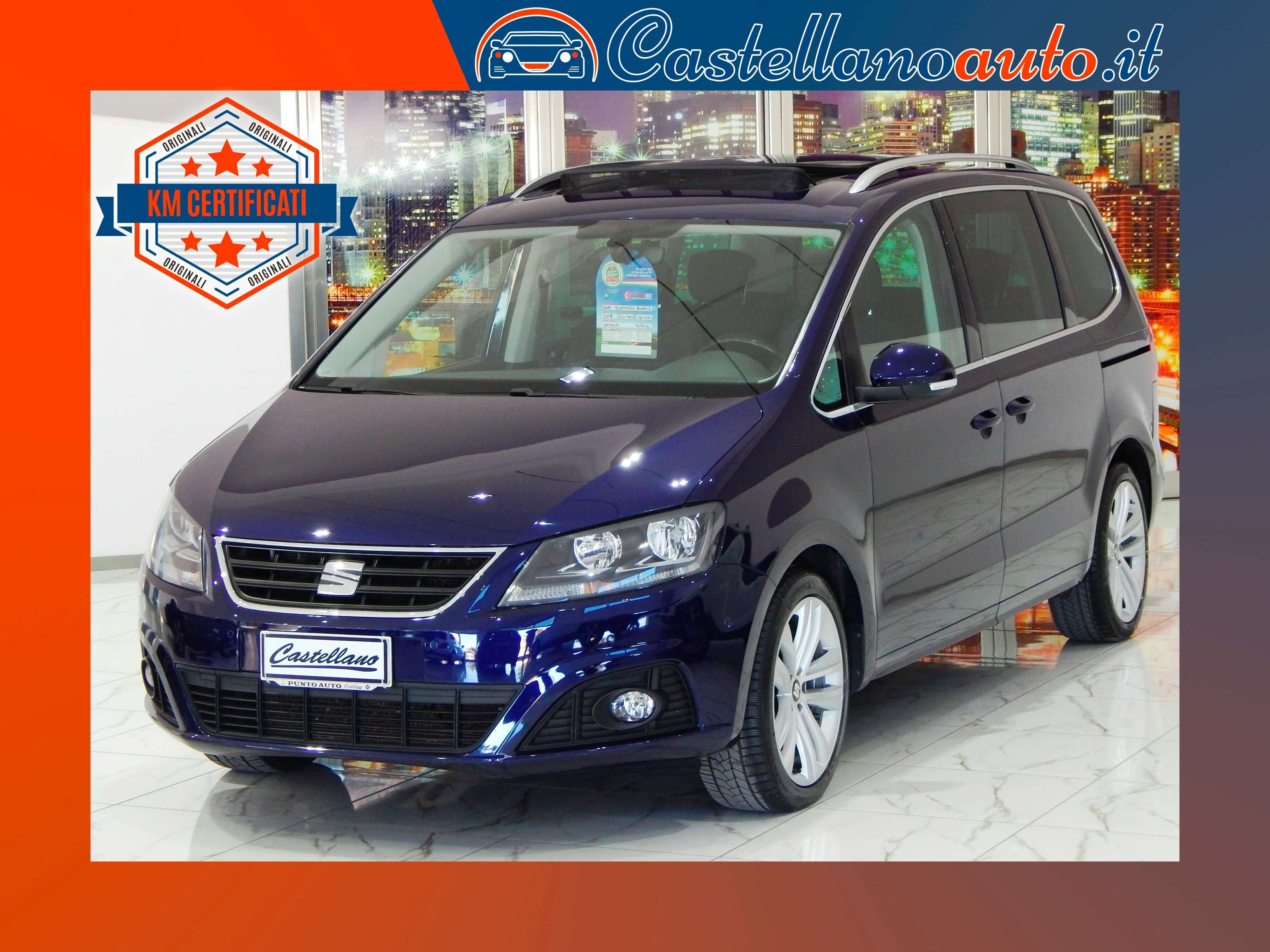 SEAT Alhambra2.0 TDI CR Advance 150cv DSG TETTO-NAVI-PARK