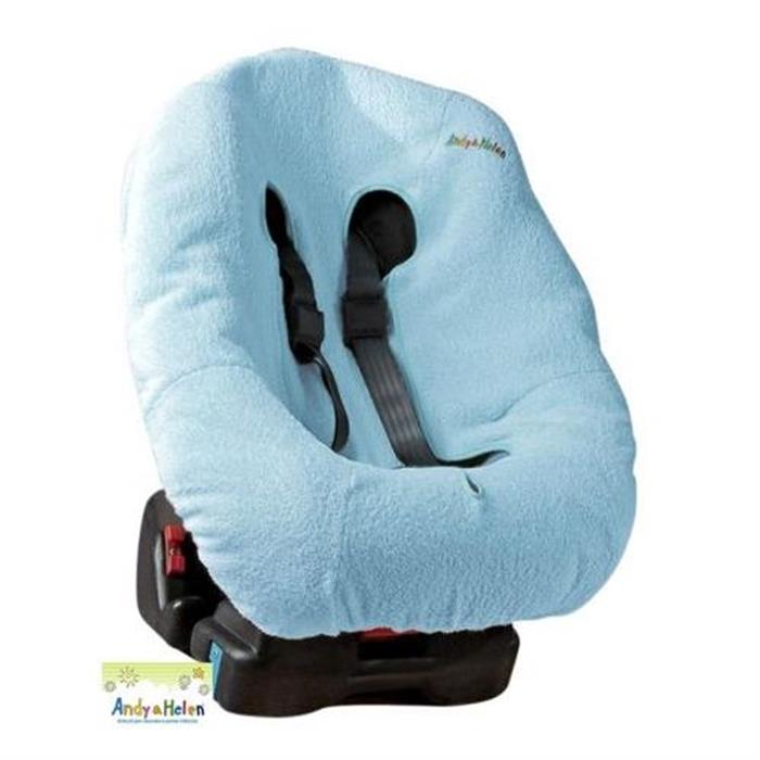 COPRISEGGIOLINO BIMBO PER AUTO ANDY & HELEN SPUGNA 100% COTONE COLORE CELESTE