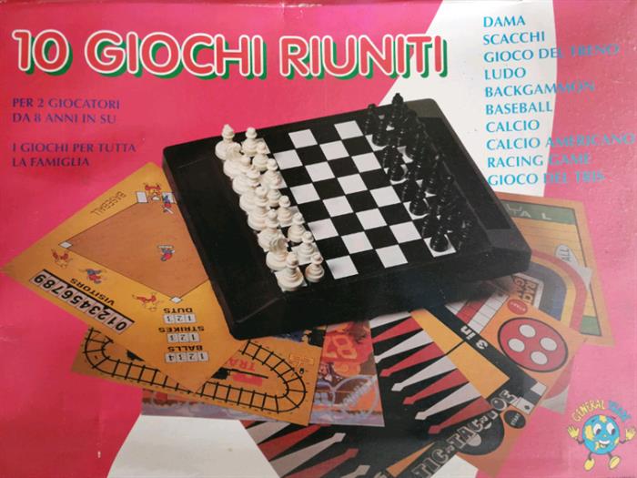 GIOCO DA TAVOLA VINTAGE CONTIENE 10 GIOCHI