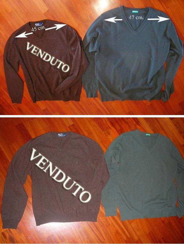 BENETTON MAGLIONE LANA ORIGINALE