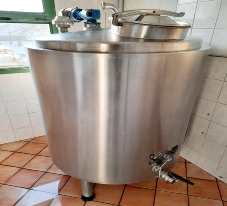 Fermentiera latte lt. 1000 inox 304 usata.