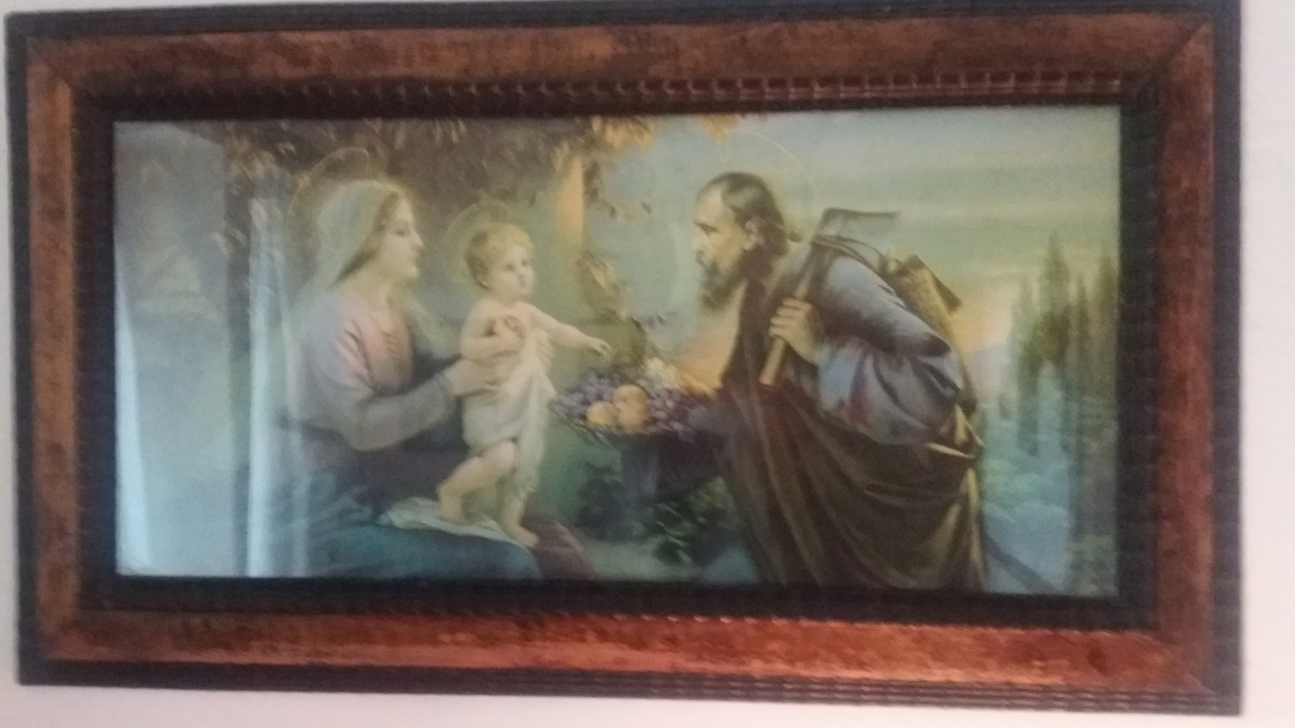 QUADRO ANTICO SACRA FAMIGLIA