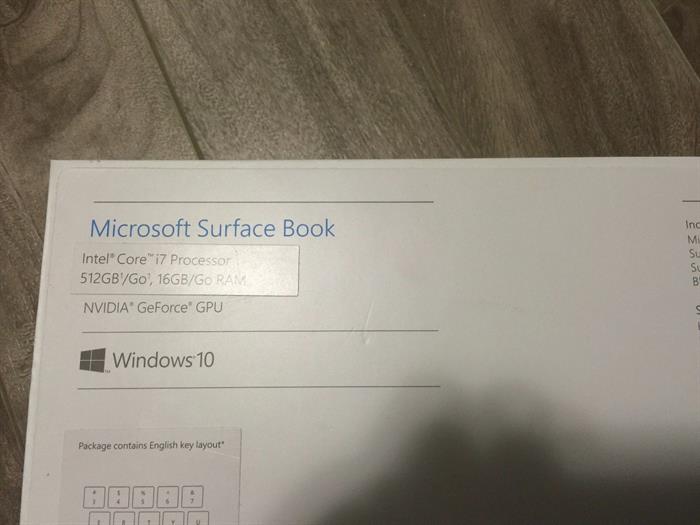 MICROSOFT SURFACE BOOK I7