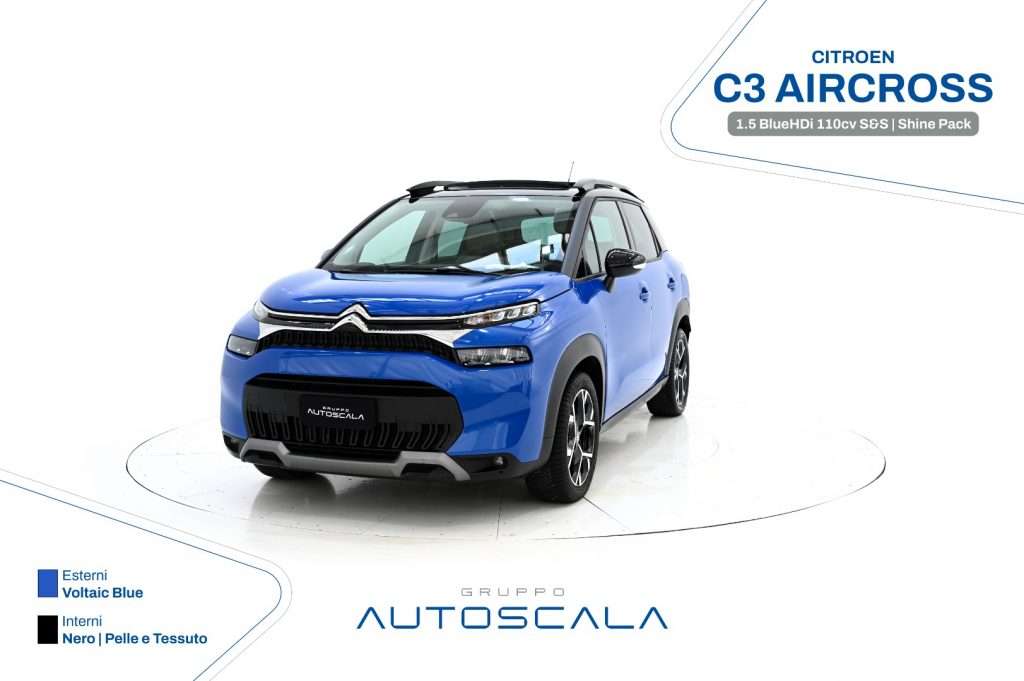 Citroen C3 Aircross1.5 BlueHDi 110cv S&S Shine Pack #Tetto #GripContr