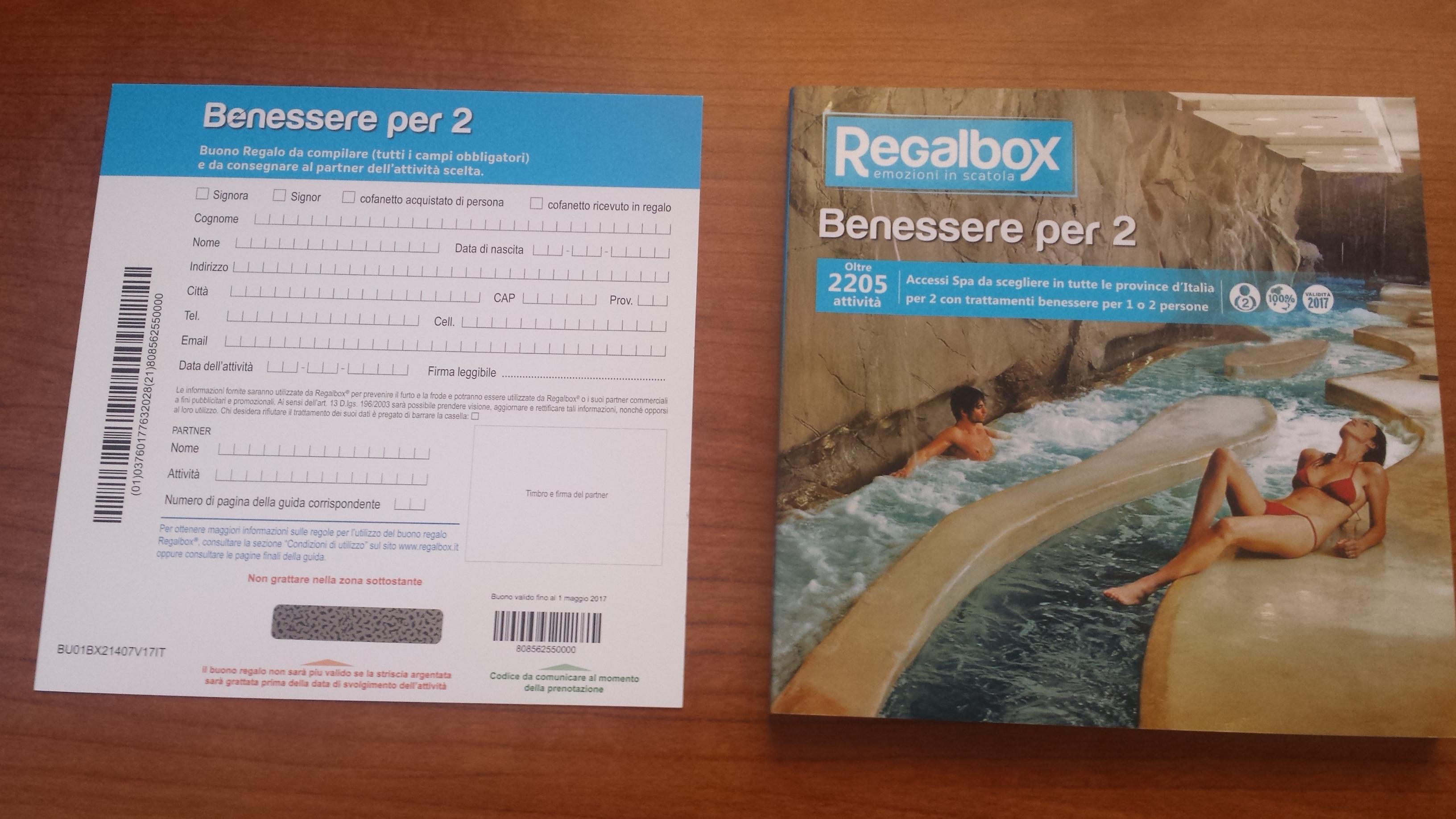 REGALBOX, BENESSERE PER 2