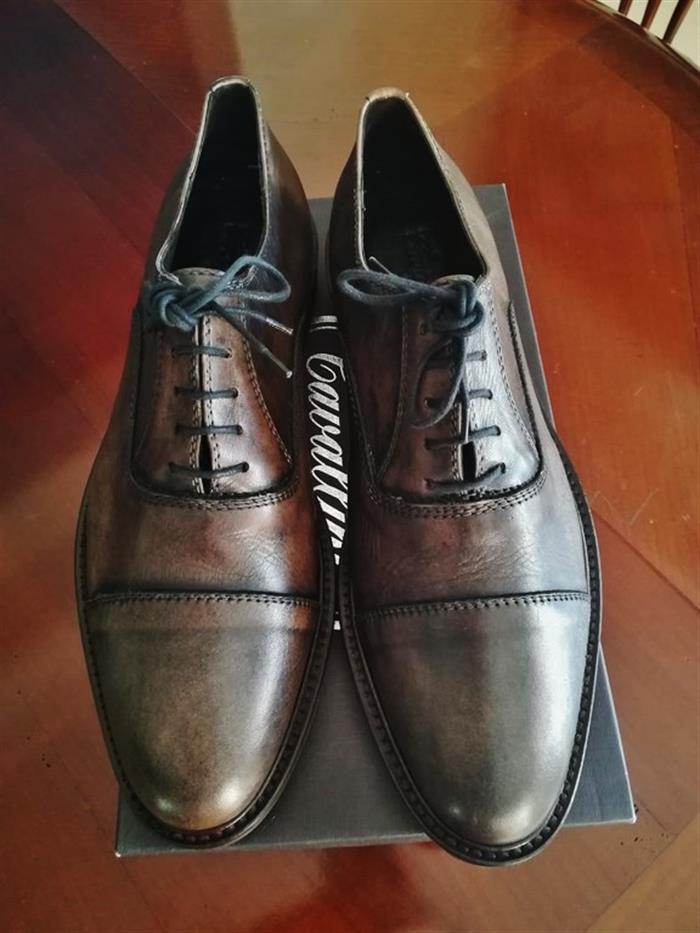 SCARPE DERBY CAVALLINI N.43 STRINGATE,