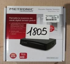 Decoder digitale terrestre – Metronic mod. MET408 COD: 1805