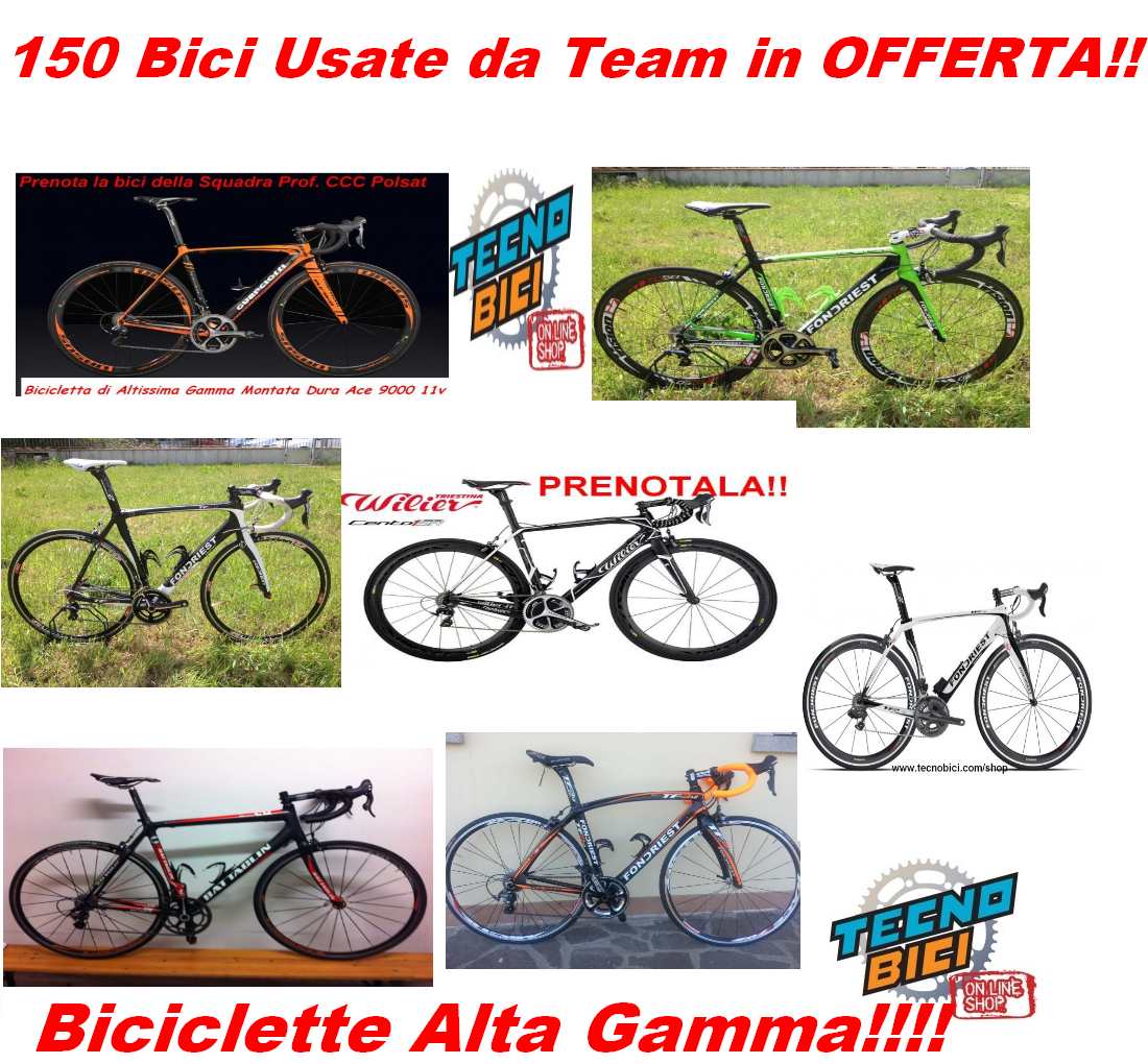 150 BICICLETTE USATE TOP DI GAMMA TEAM 2014