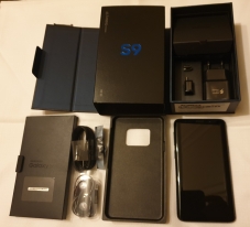 Samsung Galaxy S9 scatola accessori cover regalo