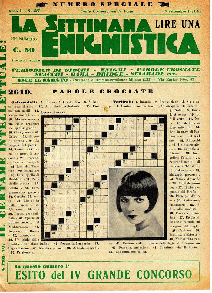 SETTIMANA ENIGMISTICA 1937, 1938, 1940, 1942, 1945, 1947, 1951