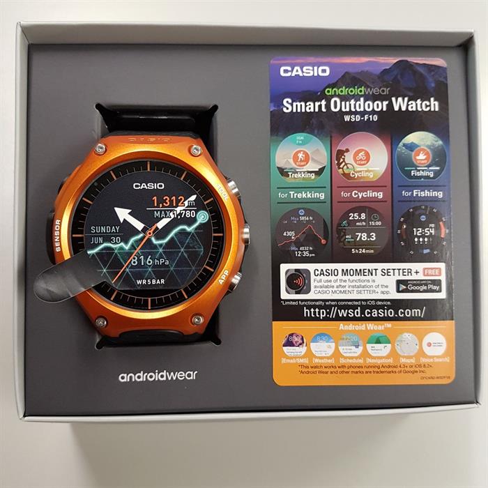 CASIO PRO TREK WSD F-10 ANDROID WEAR