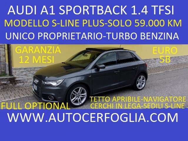 Audi A1Sportback 1.4 tfsi S Line Edition plus 122cv