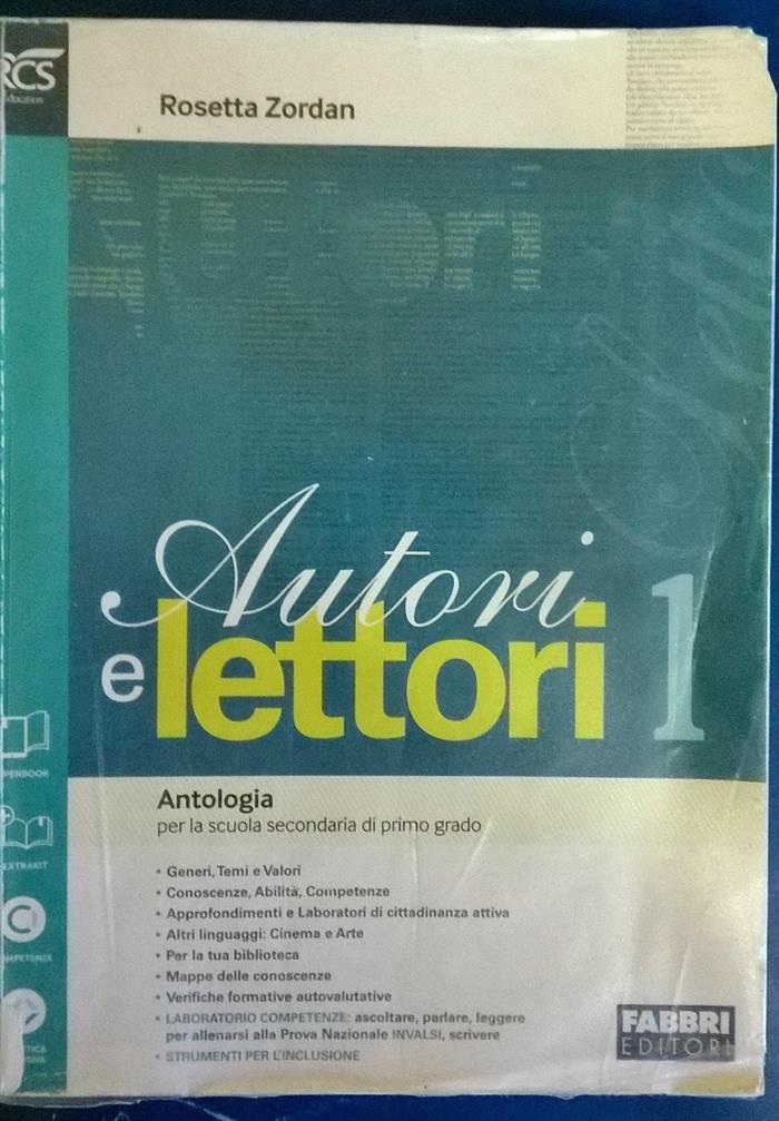 LIBRO DI ANTOLOGIA PER PRIMA MEDIA