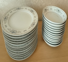 Servizio piatti da 12 W fine porcelain china diane Japan