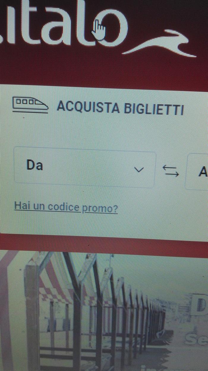 BIGLIETTO TRENO ITALO