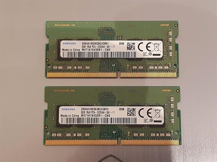 SAMSUNG RAM 2X8GB (16 GB) 3200 MHZ DDR4 PER LAPTOP