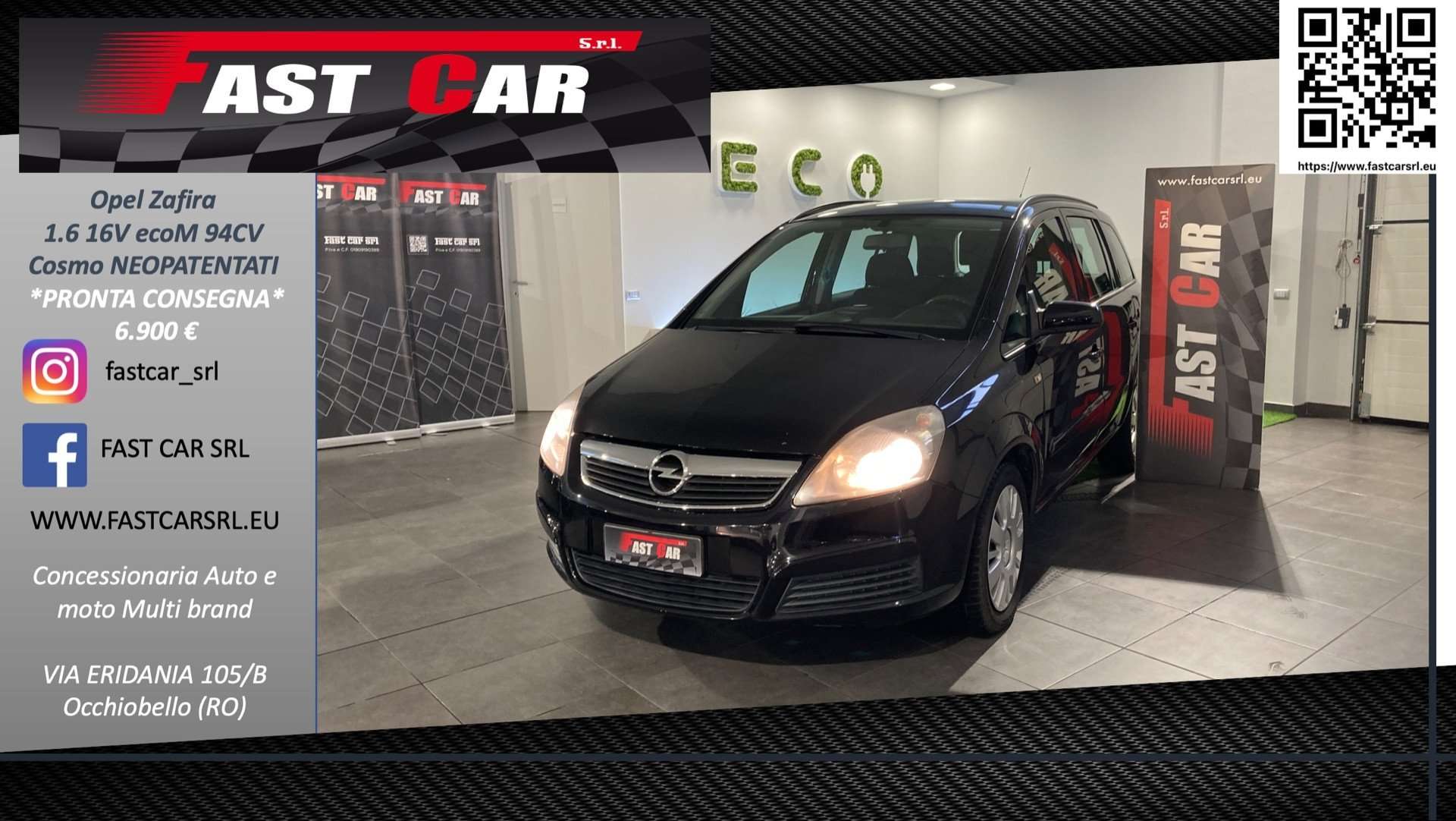 Opel Zafira1.6 Cosmo ecoM 94cv