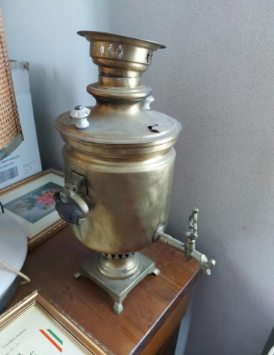 SAMOVAR RUSSO IN OTTONE