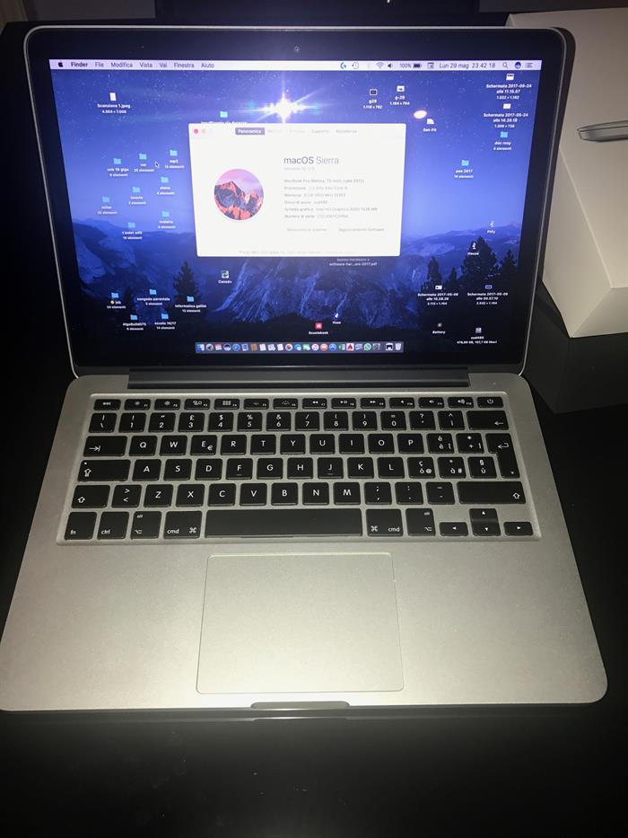 APPLE MACBOOK PRO RETINA I5 DA 2,5 GHZ, SSD 500 GB, RAM 8 GB