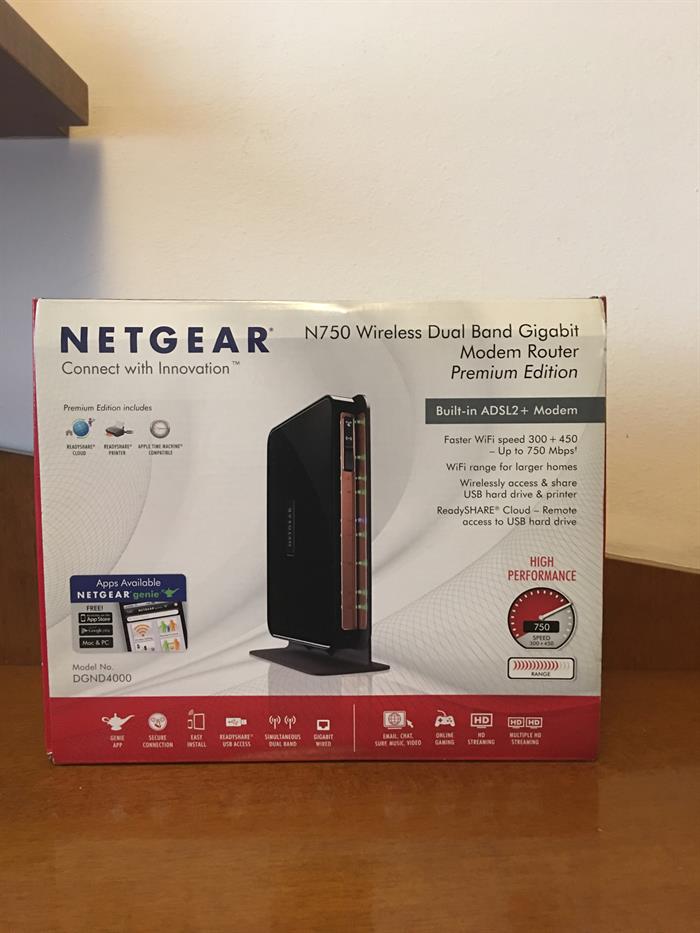 MODEM ROUTER NETGEAR DGND 4000 DUAL BAND