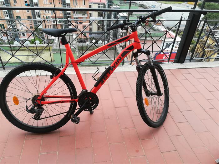 BTWIN MTB ROCKRIDER 500 ORANGE FLUO 26