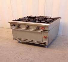 CUCINA A GAS 4 FUOCHI ZANUSSI SERIE 90 CON 1 FORNO E 2 PIASTRE GRILL ACCESSORIE. COD: 1951