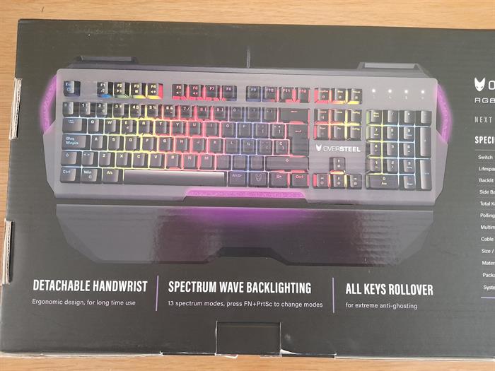 TASTIERA MECCANICA OVERSTEEL IRON GAMING RGB