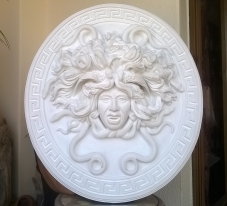 Mito greco di Medusa scultura diametro 49 cm 