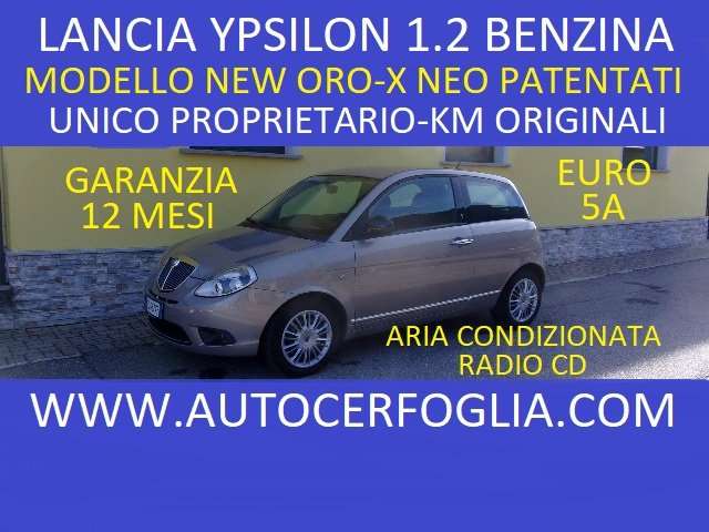 Lancia Ypsilon1.2 8v New Oro 69cv-X NEO PATENTATI !!