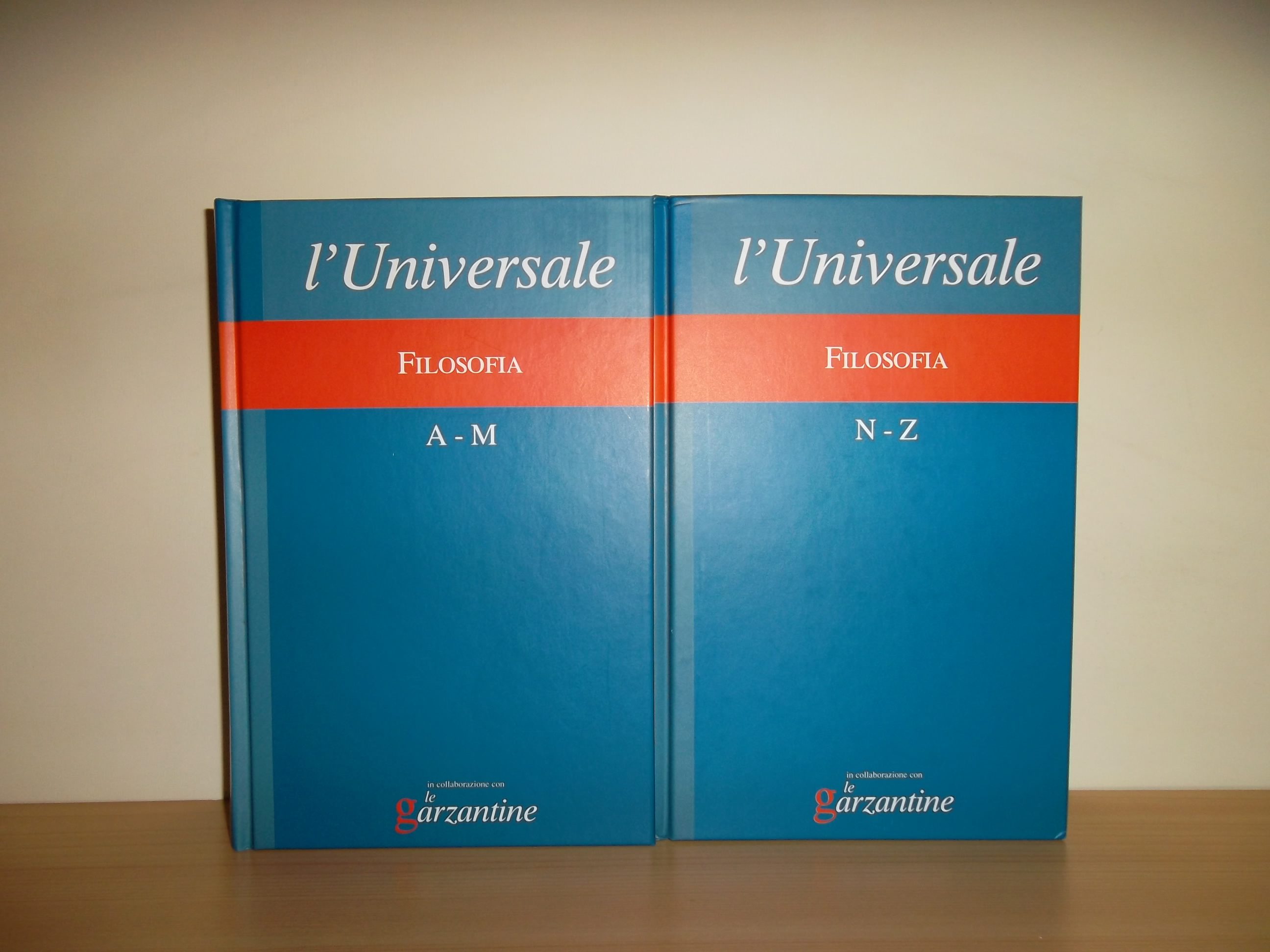 LE GARZANTINE, L 'UNIVERSALE - FILOSOFIA, 2 VOLUMI