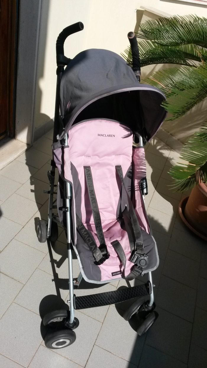 PASSEGGINO MACLAREN QUEST "ROSA/GRIGIO"