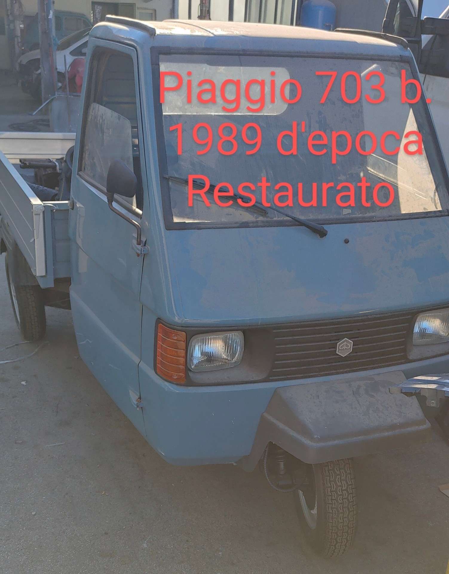 Piaggio piaggio ape 703 benzina d'epoca restaurato