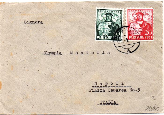 STORIA POSTALE BUSTA GERMANIA 1949 (2)