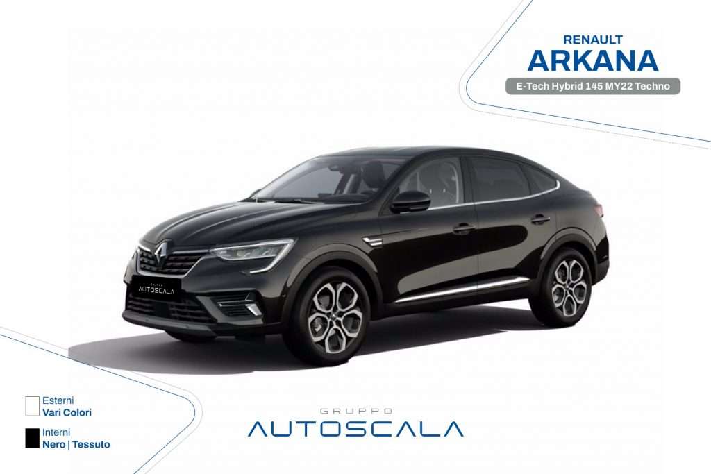 Renault ArkanaTECHNO E-TECH HYBRID 145 MY22