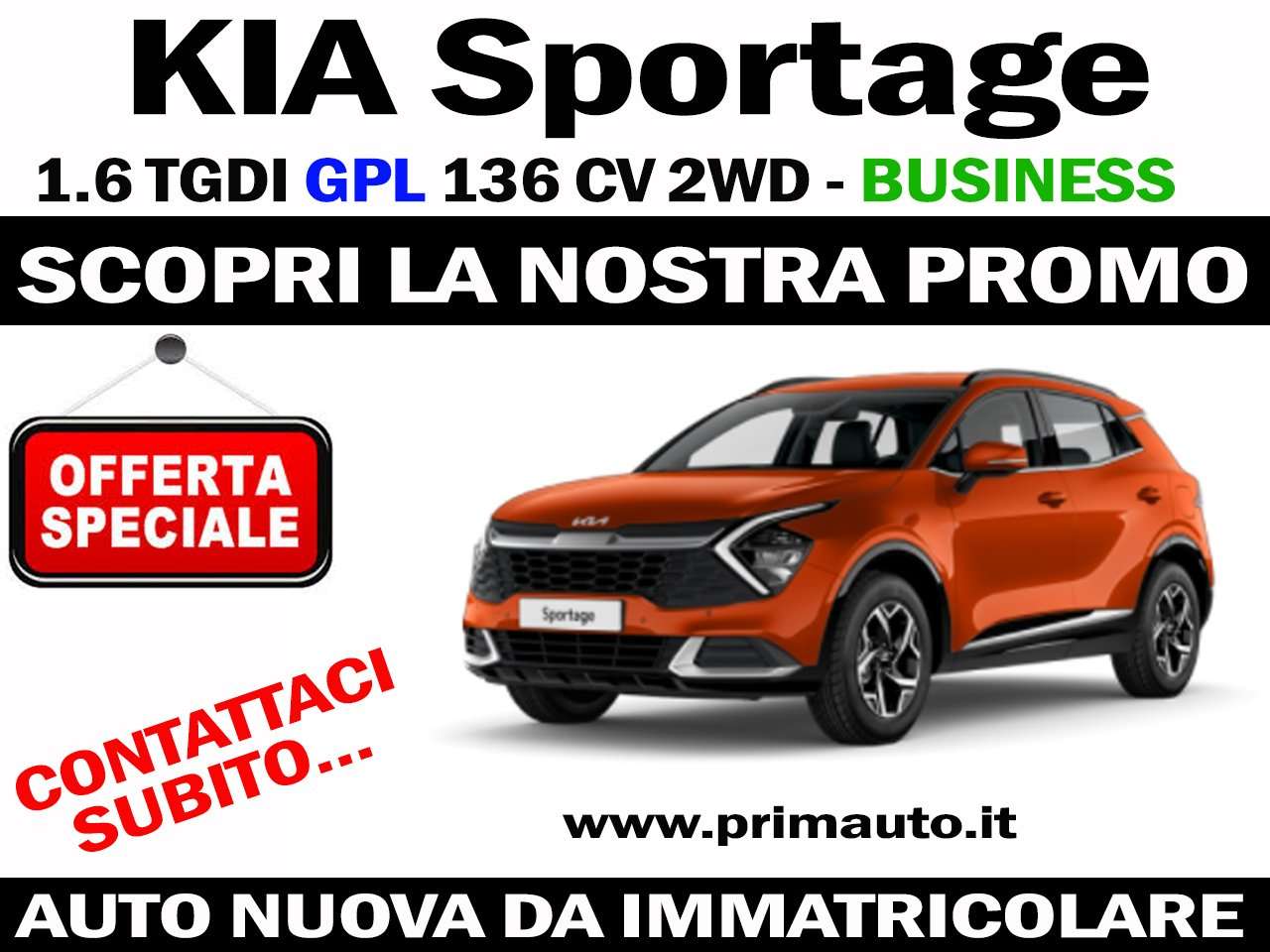 Kia Sportage1.6 TGDi GPL 136 CV 2WD - BUSINESS - OFFERTA !