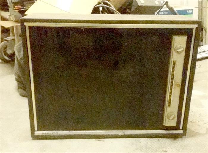 TELEVISORE VINTAGE PHILCO BLACK SLIM