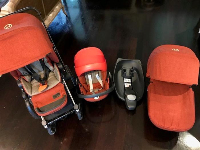 TRIO CYBEX PRIAM COMPLETO DI BASE ISOFIX