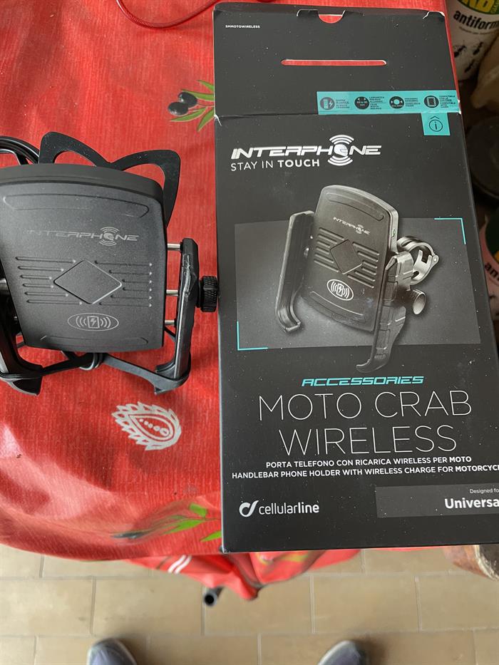 SUPPORTO CELLULARE MOTO/BICI WIRELESS