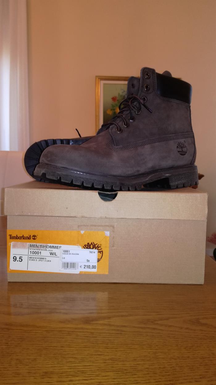 SCARPONCINI TIMBERLAND NUBUCK COLORE CHOCOLATE