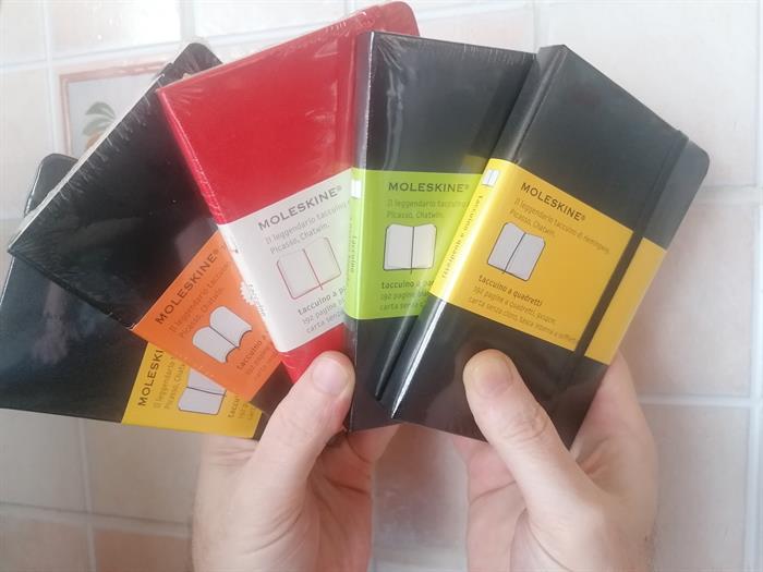 LOTTO DI 5 MOLESKINE NUOVE