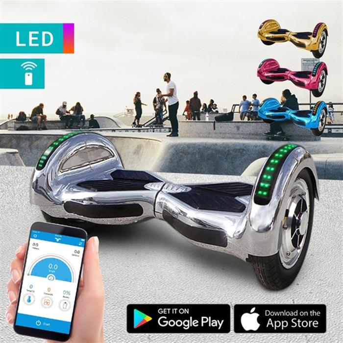 HOVERBOARD CROSSROVER CHROM EDITION CON LED