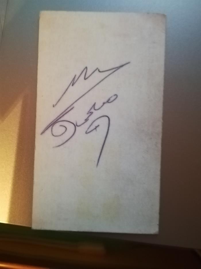 AUTOGRAFO ORIGINALE DI DIEGO ARMANDO MARADONA